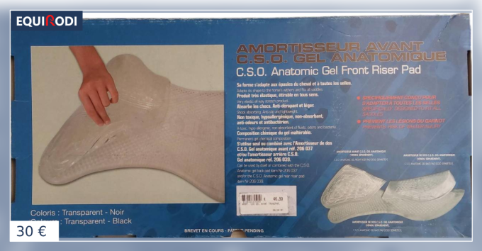 Amortisseur du dos avant, CSO gel anatomique (905203) | Occasion | Equirodi France